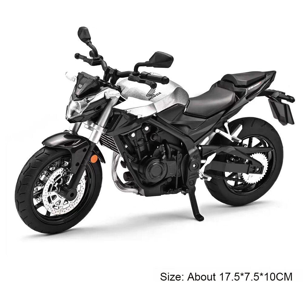 Масштабная модель мотоцикла Makeda Honda CB400F CBR1000 1:12 Черный, CB400F Slivery