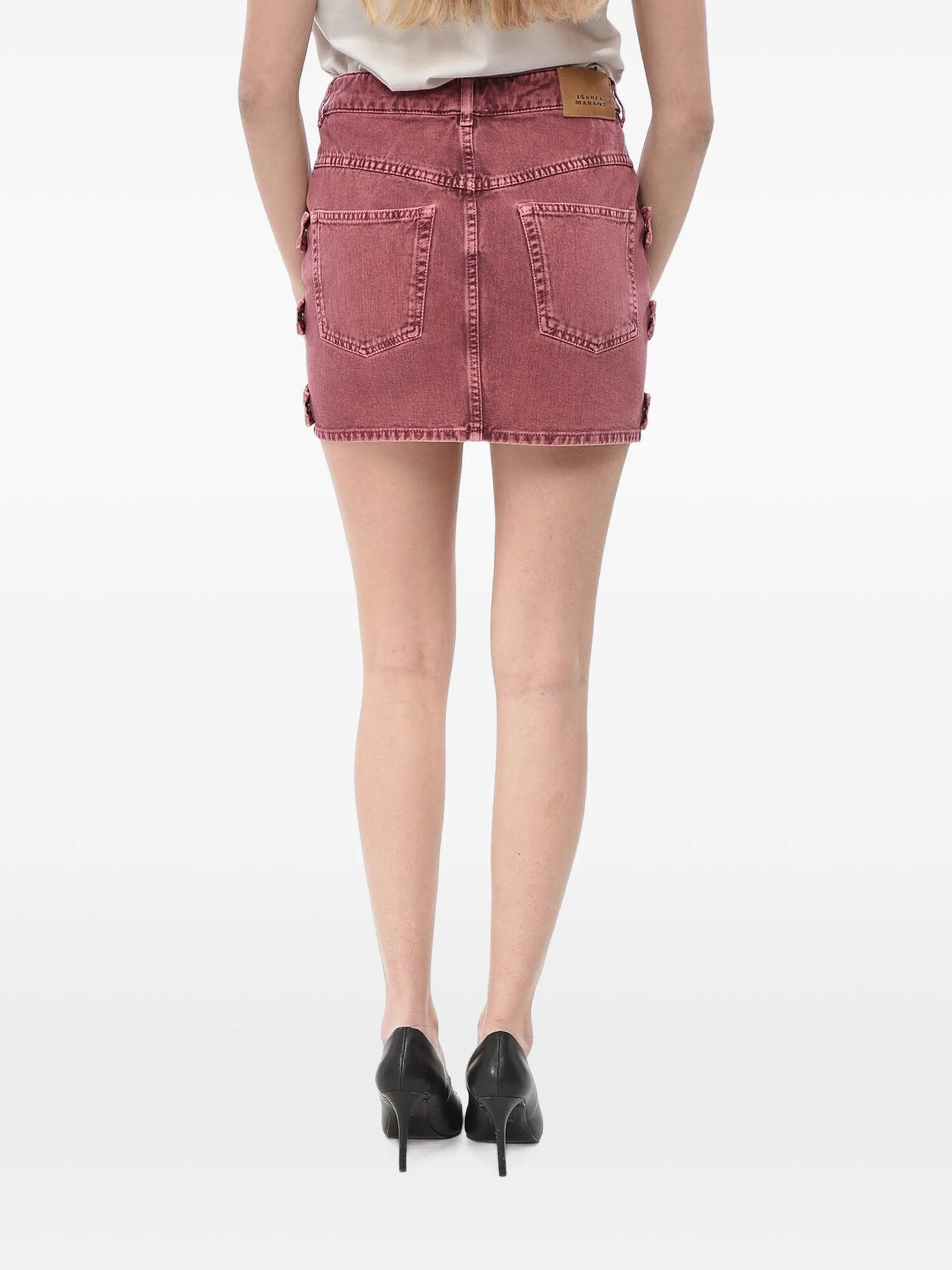 Юбка Isabel Marant Mini side-button denim skirt, размер 40 — фото 1