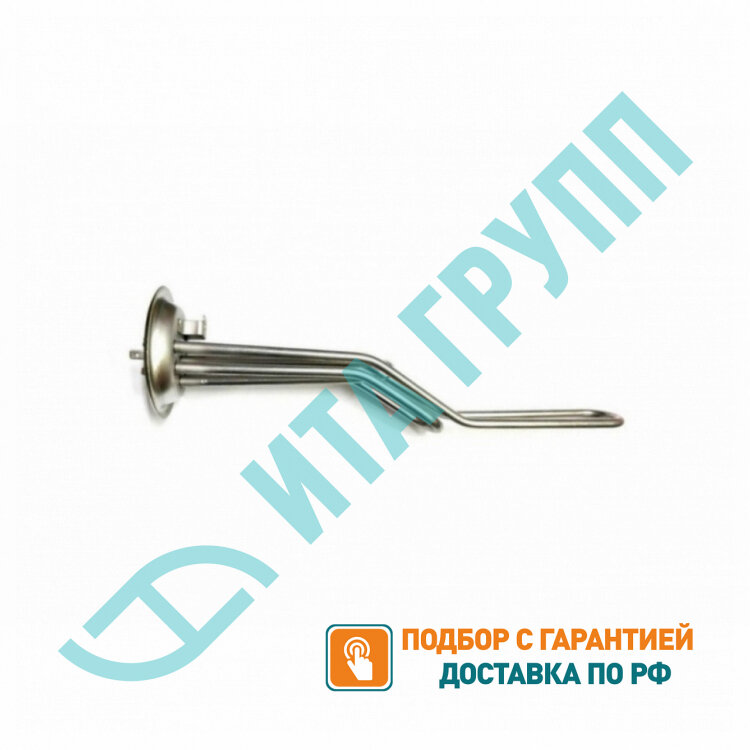 ТЭН 2000Вт (700Вт/1300Вт) RF для водонагревателя Thermex, горизонтальный, под анод М6, фланец 92мм, 20118