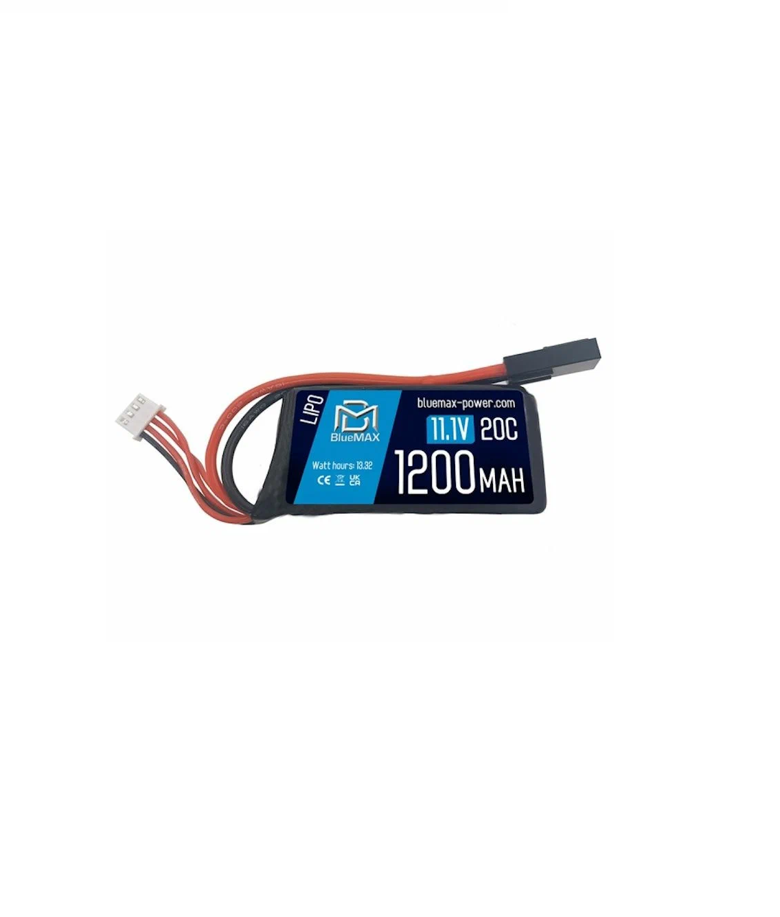 Аккумулятор BlueMAX Li-Po 11.1V 1200mah 20C PEQ/AN-15, 70x35x18,5 мм