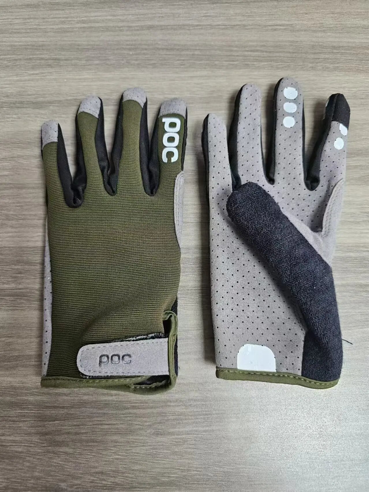 Велоперчатки POC Olive with Velcro, серые