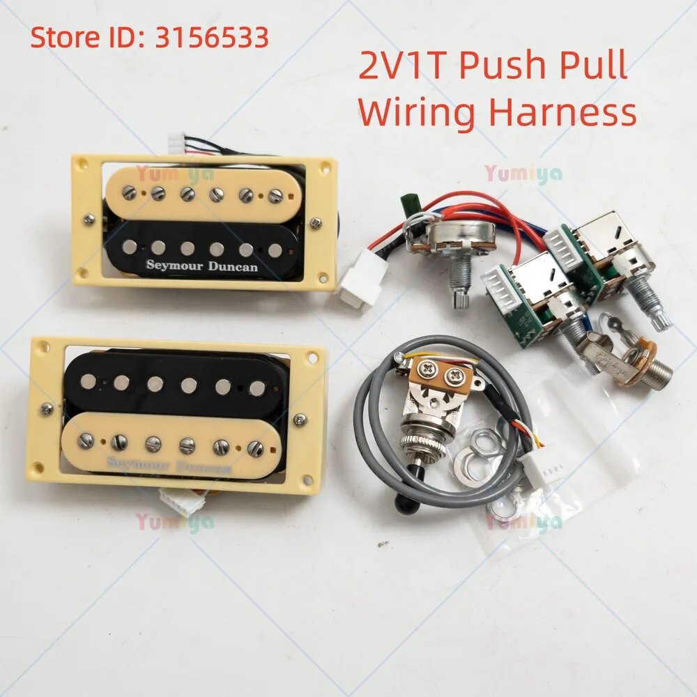 Звукосниматели Seymour Duncan Guitar Humbucker SH1n SH4 4C Zebra/Черный/Белый/хром 2V1T/2V2T Двухтактный жгут проводов