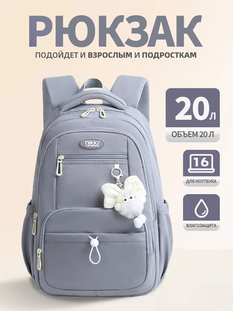 Рюкзак женский мужской городской школьный спортивный для подростков /nikki