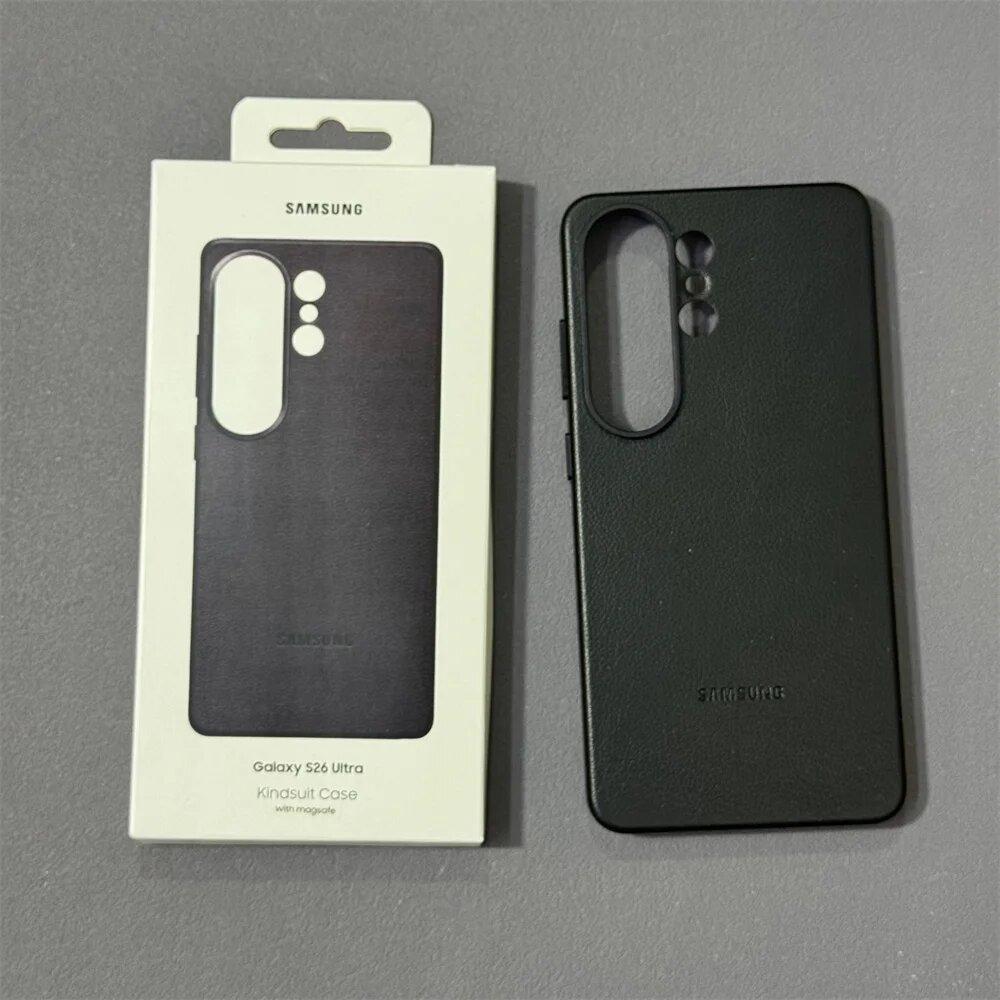 Премиальный Кожаный Магнитный Чехол Для Samsung Galaxy S26 Ultra/S26 Черный, Black, For S26 UItra