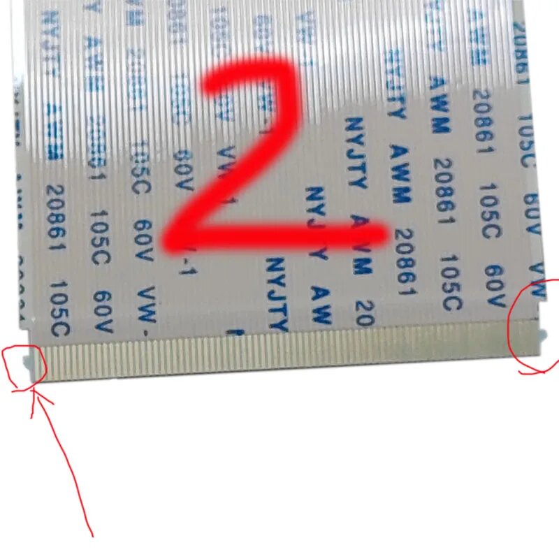 Гибкий кабель T-Con ZMUK 80-контактный 300MM Length, 40.5MM Width