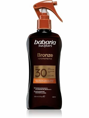Средство солнцезащитное Babaria Sun Bronze Spray Sun Protector Oil, 200 мл, spf 30+