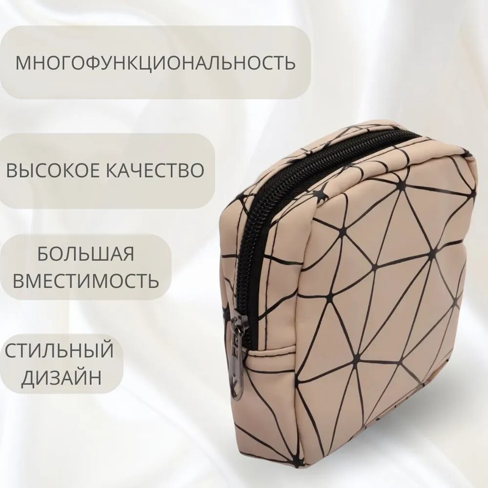 Косметичка ширина: 11.5 см., высота: 11.5 см. — фото 1
