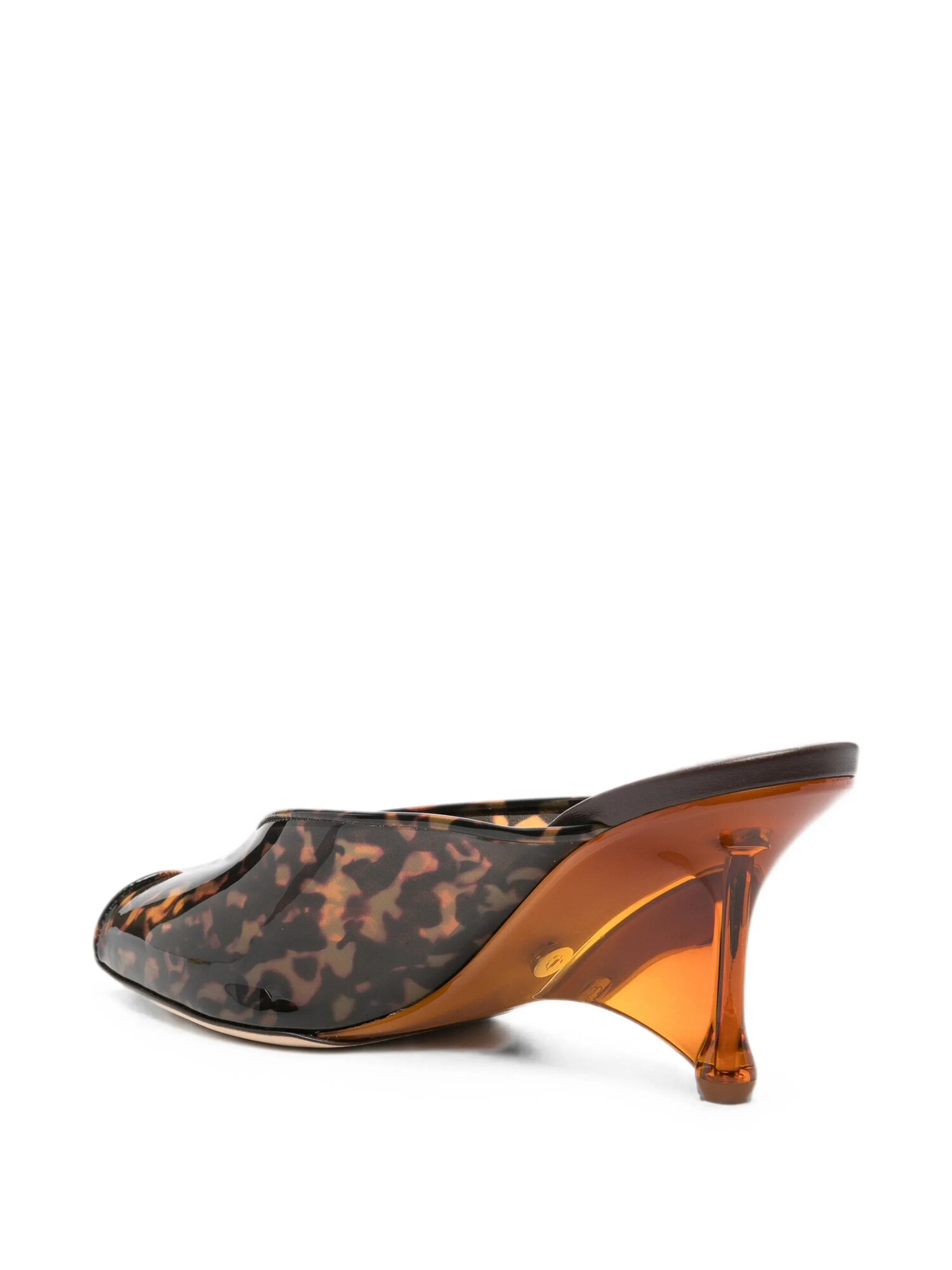 Мюли JIMMY CHOO Glace tortoiseshell-effect mules, размер 38 — фото 1