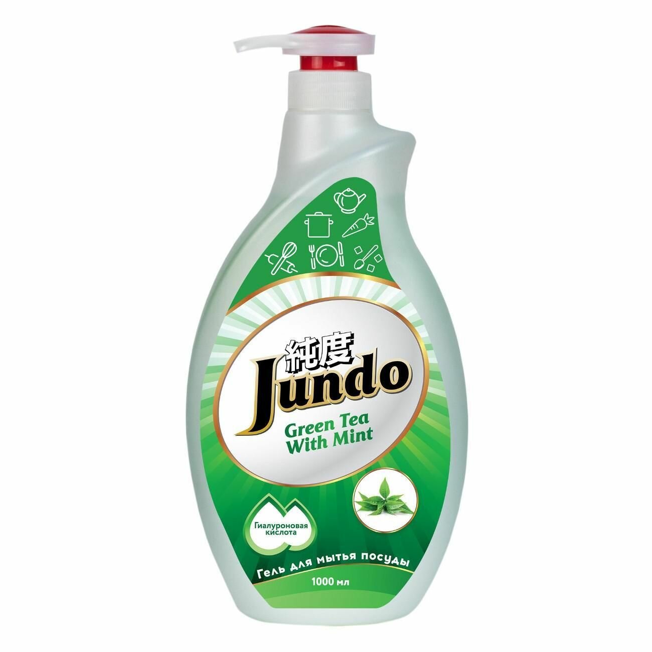 Чистящее средство для кухонной техники Jundo Премиум с ароматом зеленого чая с мятой, 1 л