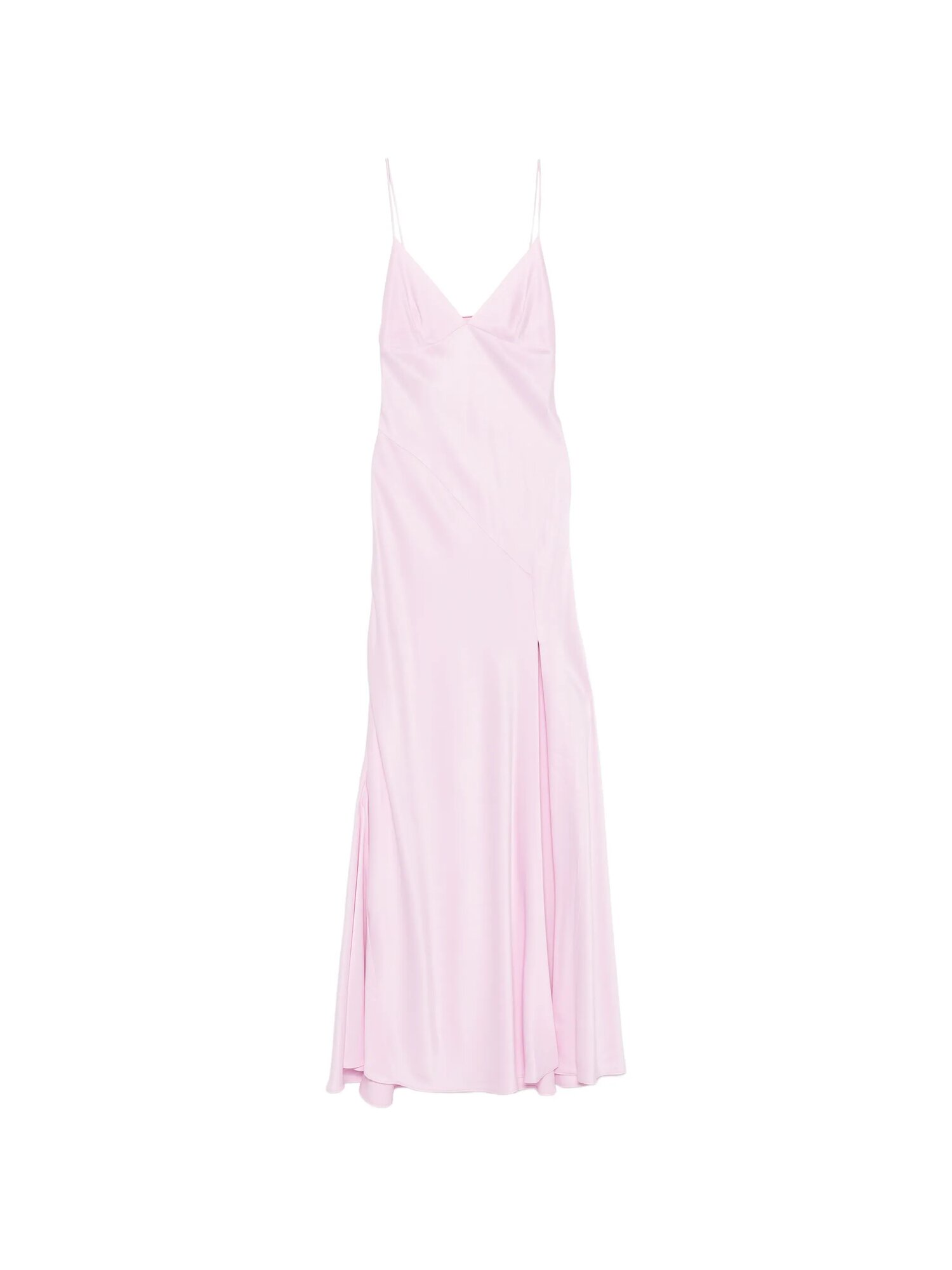Платье Satin-finish side-slit maxi dress