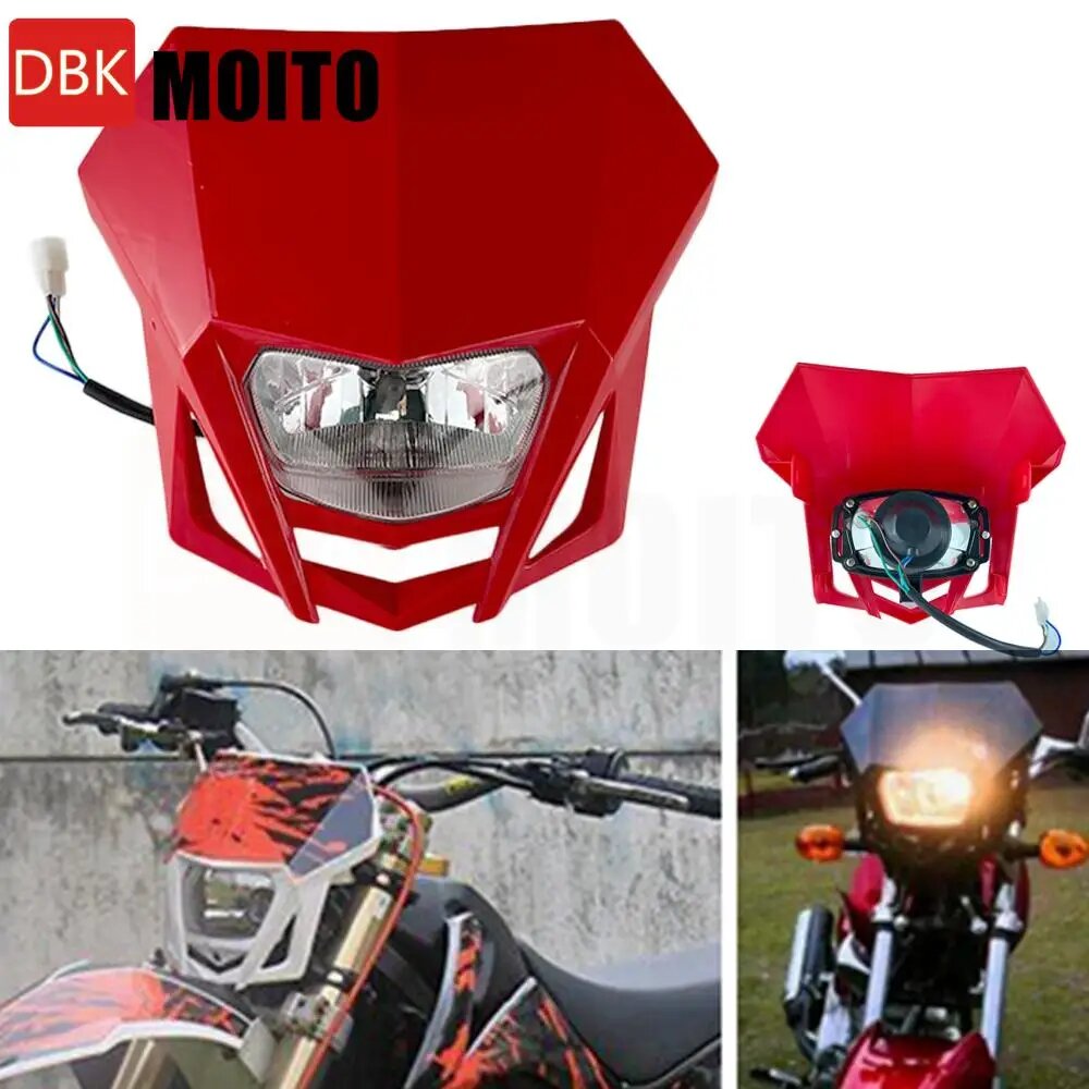 Красная фара для мотоцикла CRF XR 150 230 250 450