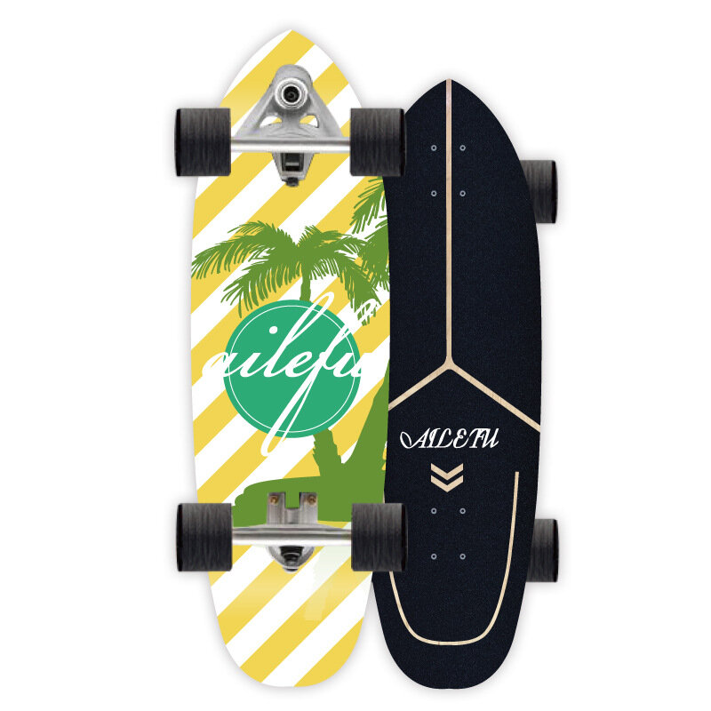 Falcon Palm Tree Land Surfboard 4-колесный уличный тренажер для имитации серфинга с пальмой
