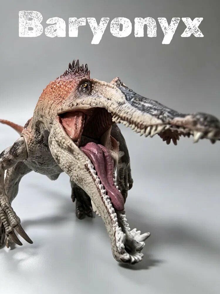 Фигурка динозавр Барионикс, игрушечный динозавр,31cm, Jurassic World, Подвижные передние лапы, открывающаяся нижняя челюсть