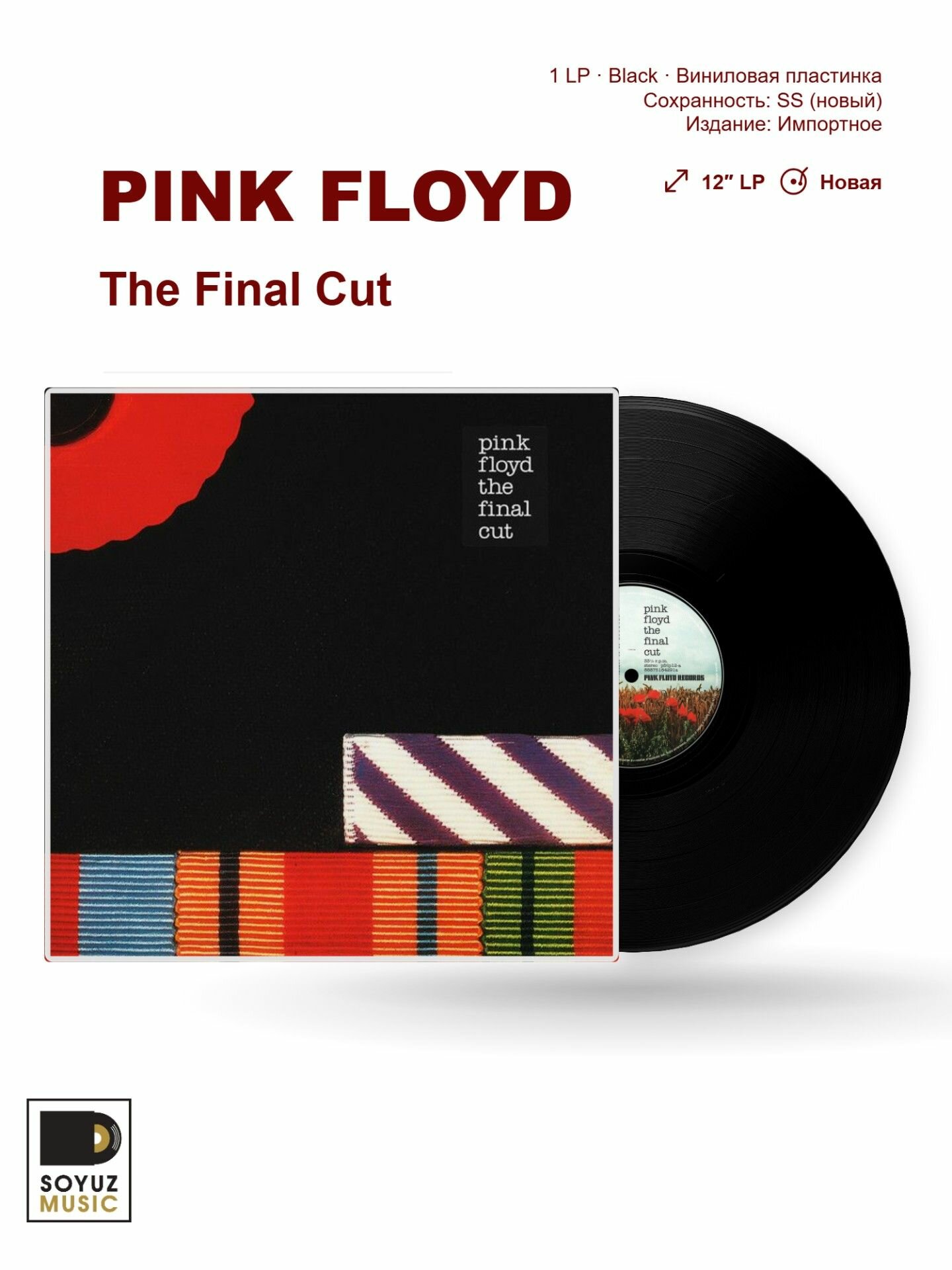 Pink Floyd. The Final Cut (LP/Reissue/Gatefold/Виниловая пластинка)