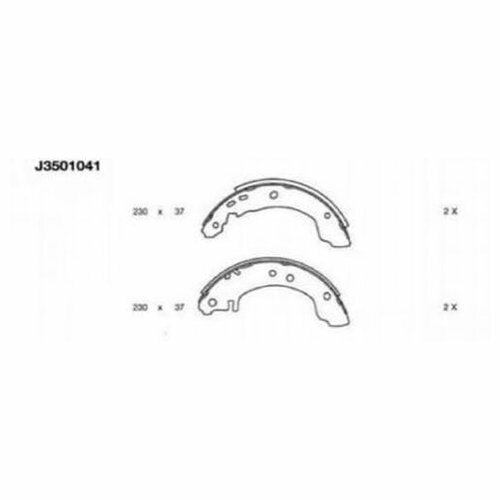 Комплект тормозных колодок Nipparts J3501041 для Nissan Primera