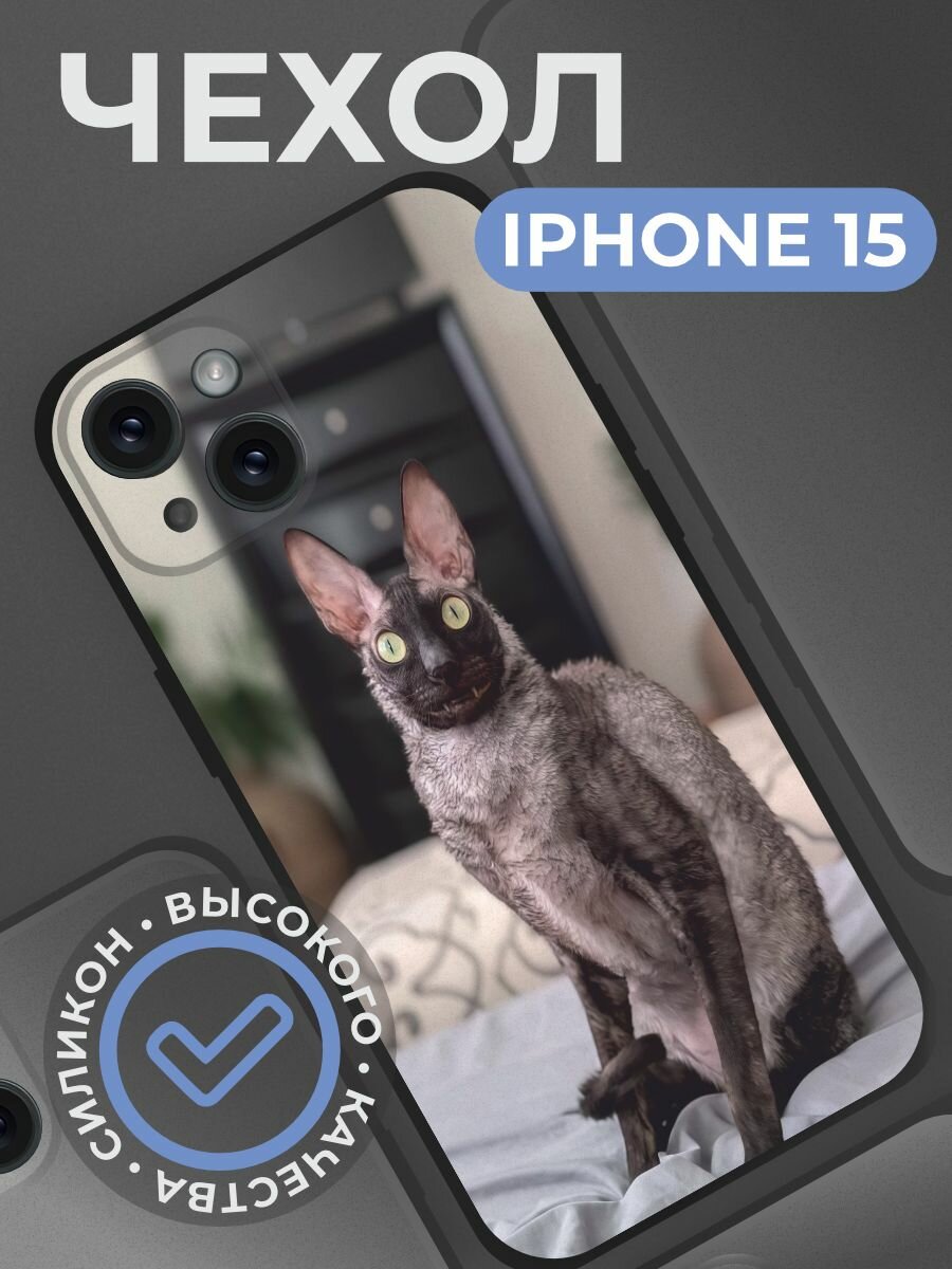 Чехол на iphone 15 с принтом Сфинкс