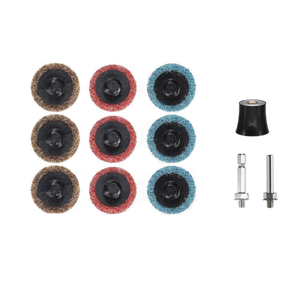 Шлифовальные диски VIBRATITE Roll Lock 1/2 дюйма, 10 шт, с держателем 1 inch 10pcs