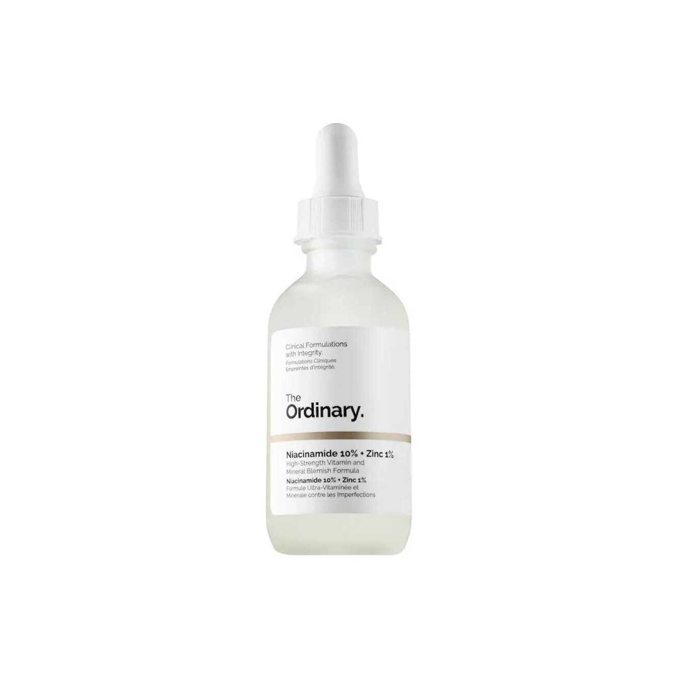 The Ordinary 10% Витамин B3 (Ниацинамид) 1% Цинк Сыворотка Осветление пигментации Увлажнение Удаление жира