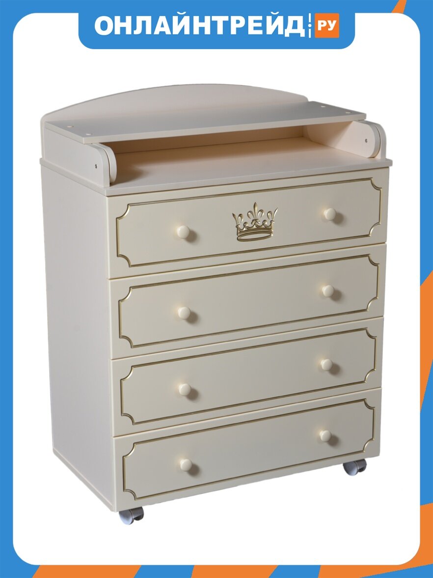 Комод Антел Nikol 800/4 слоновая кость