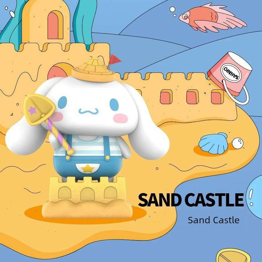 POP MART Sanrio Family South Island Blind Box - Песочный замок, коллекционная фигурка