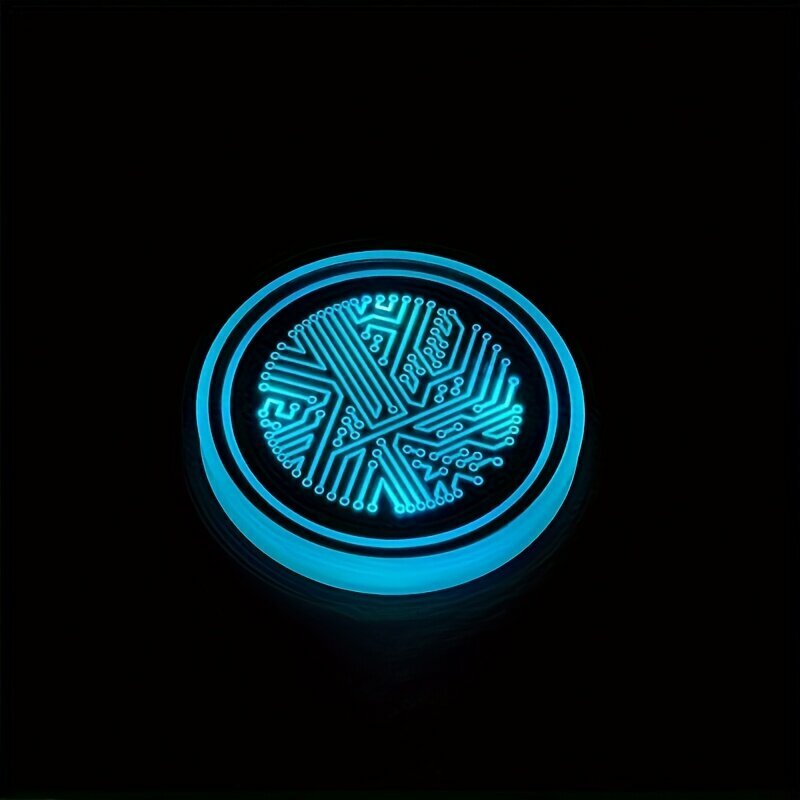 Светодиодный светильник в подстаканник автомобиля RGB, USB-перезаряжаемый, с датчиком автоматической активации, атмосферная подсветка салона с многоцветным дизайном, модель A