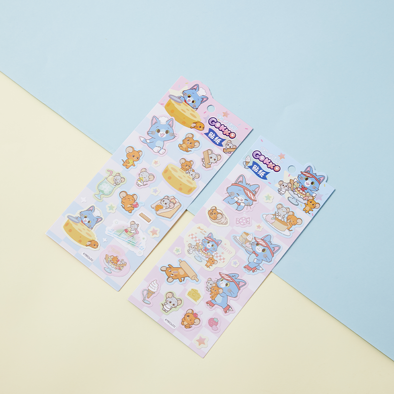 Известные наклейки Miniso Tom and Jerry Gokko, милые детские наклейки-награды для малышей Наклейки Том и Джерри Гокко