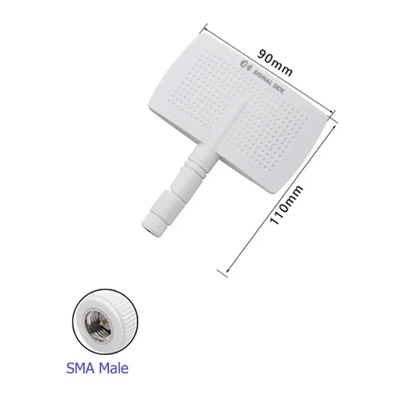2,4G Wi-Fi Направленная вращающаяся антенна 8dbi Усилитель сигнала с высоким Белый, White SMA Male