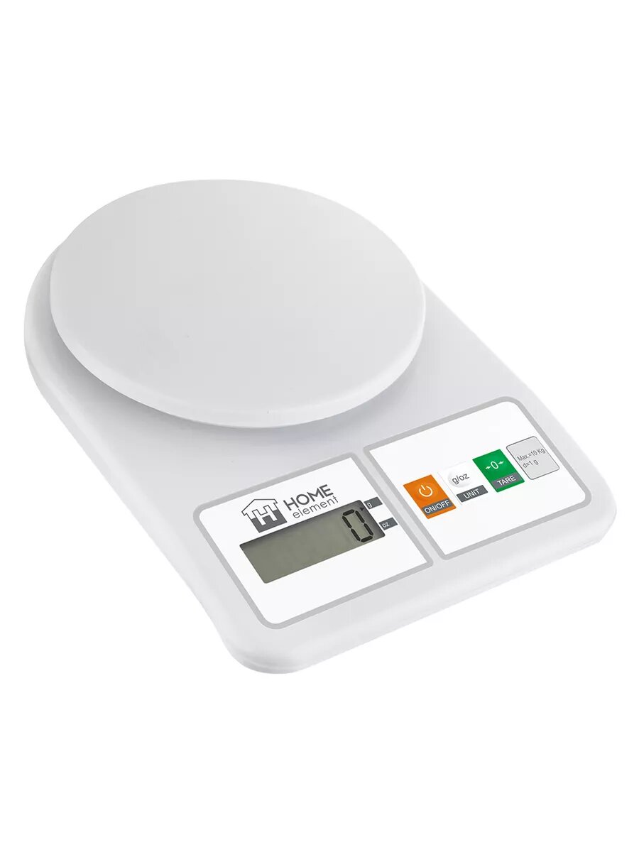 Весы кухонные Home Element HE-SC930, электронные, до 10 кг, точность до 1 г, автоотключение