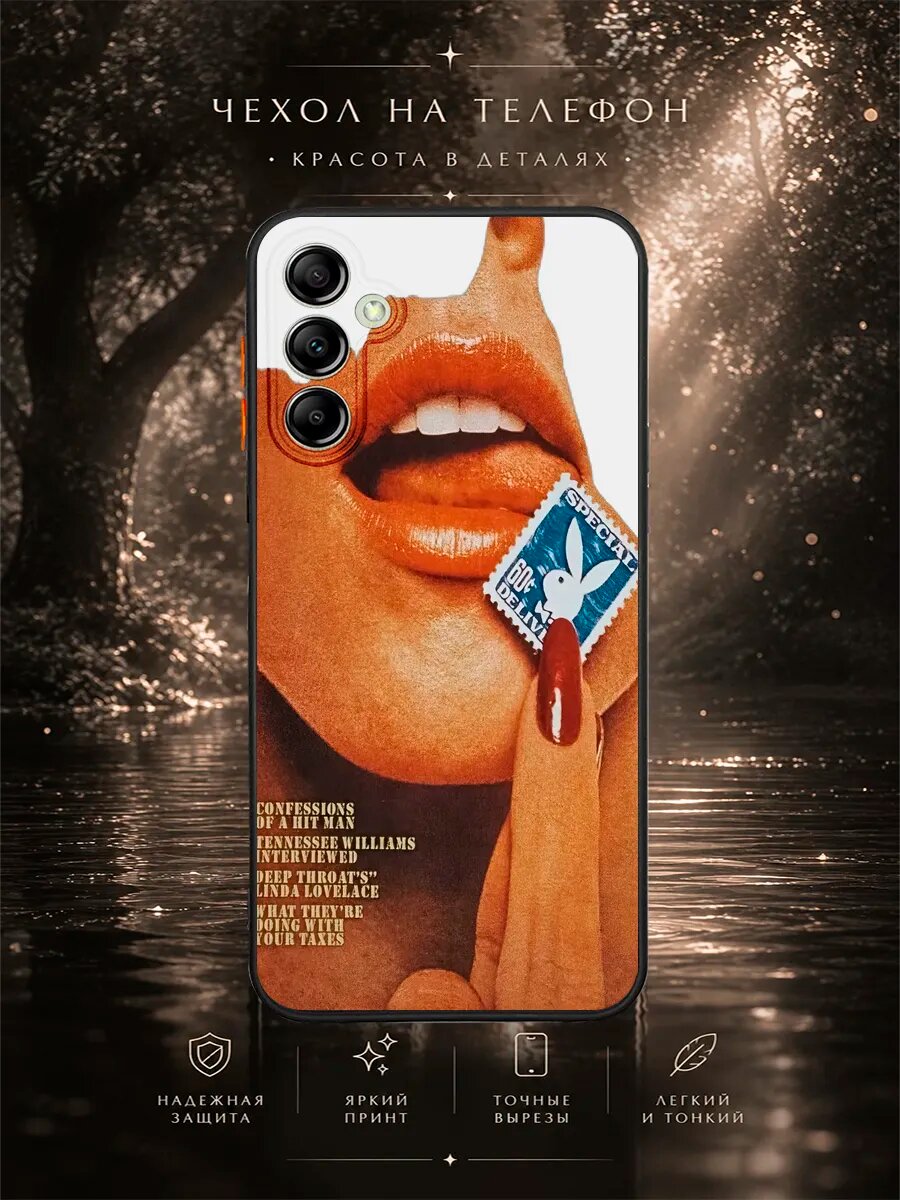 Матовый чехол на Samsung A14 Ретро Playboy У2К