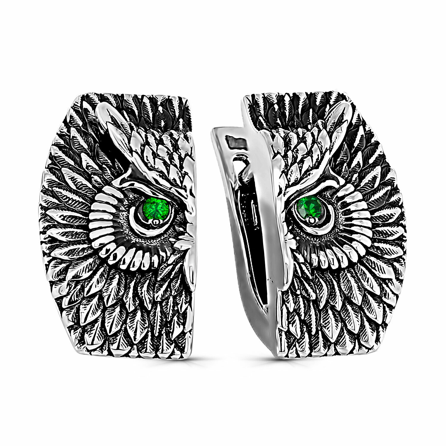 Серьги, серебро, 925 проба, фианит