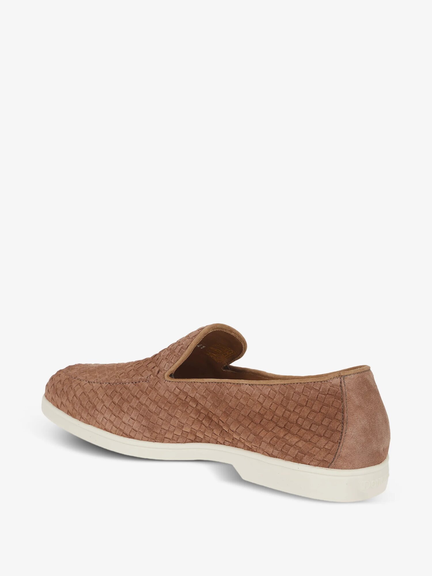 Лоферы Doucal's Woven suede loafers, размер 43, brown — фото 1