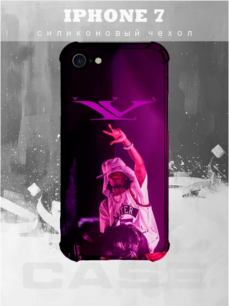 Чехол на IPHONE 7 с принтом playboi carti