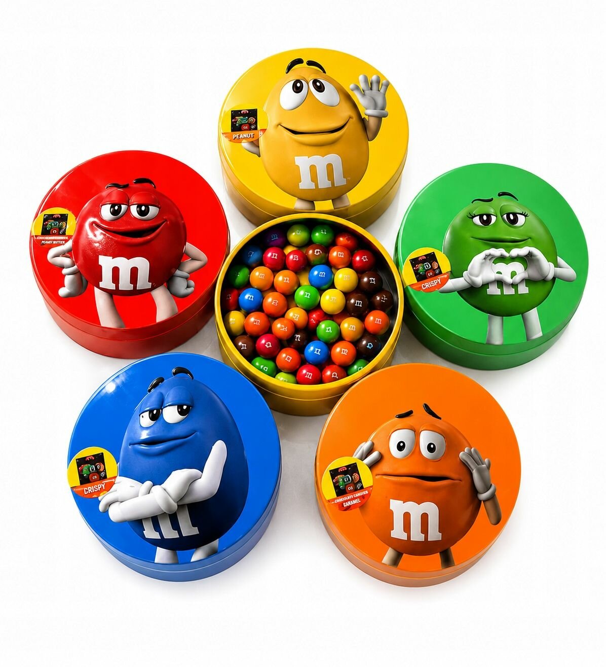Набор шоколадных драже M&M'S с различными вкусами, 5х200г - 5000159489171