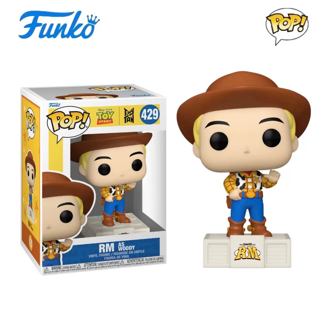 Funko POP TinyTAN BTS RM как Вуди 10 см Коллекционная фигурка из винила