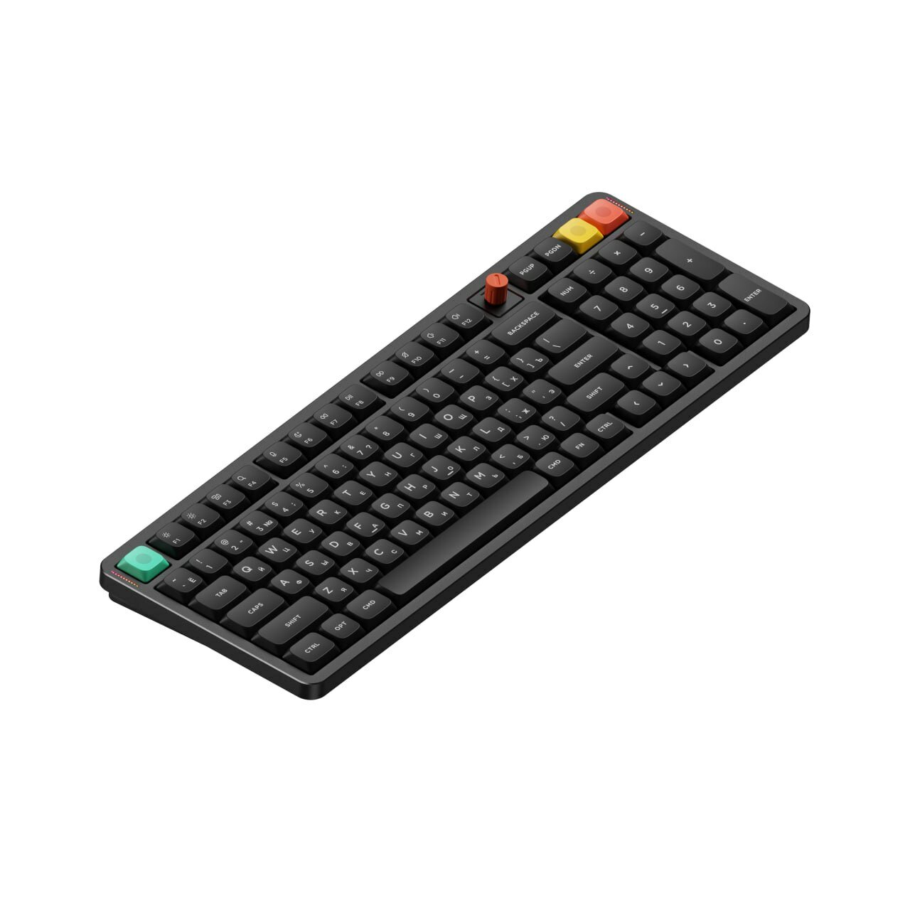 Беспроводная механическая клавиатура Nuphy Air100v3 Nebula Dark, RGB, Hot Swap, Blush Nano Switch, NuPhy IO 2.0