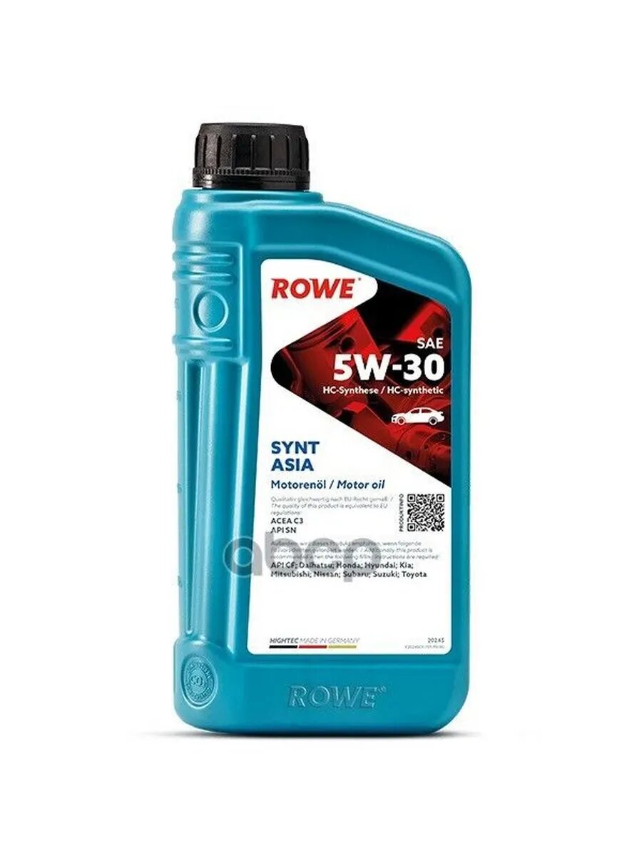 ROWE Rowe Hightec Synt Asia Sae 5W-30 (1Л) С3 Sn/Cа