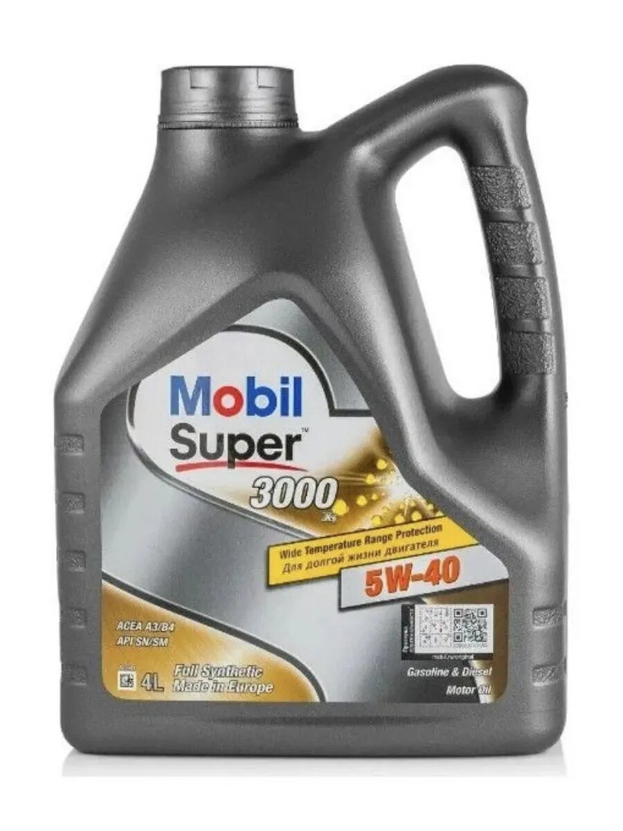 MOBIL Super 3000 5W40 4л 152566