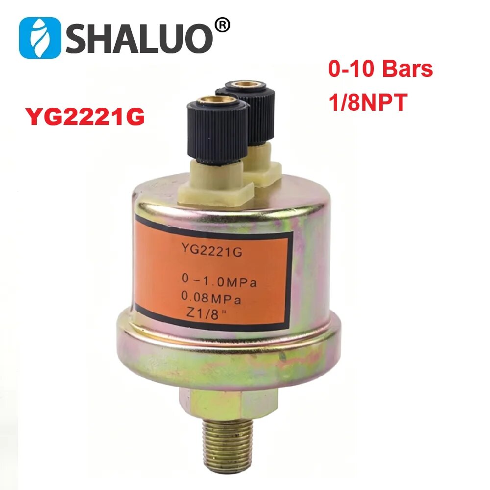 Датчик давления масла SHALUO YG2221G 0-1,0 МПа