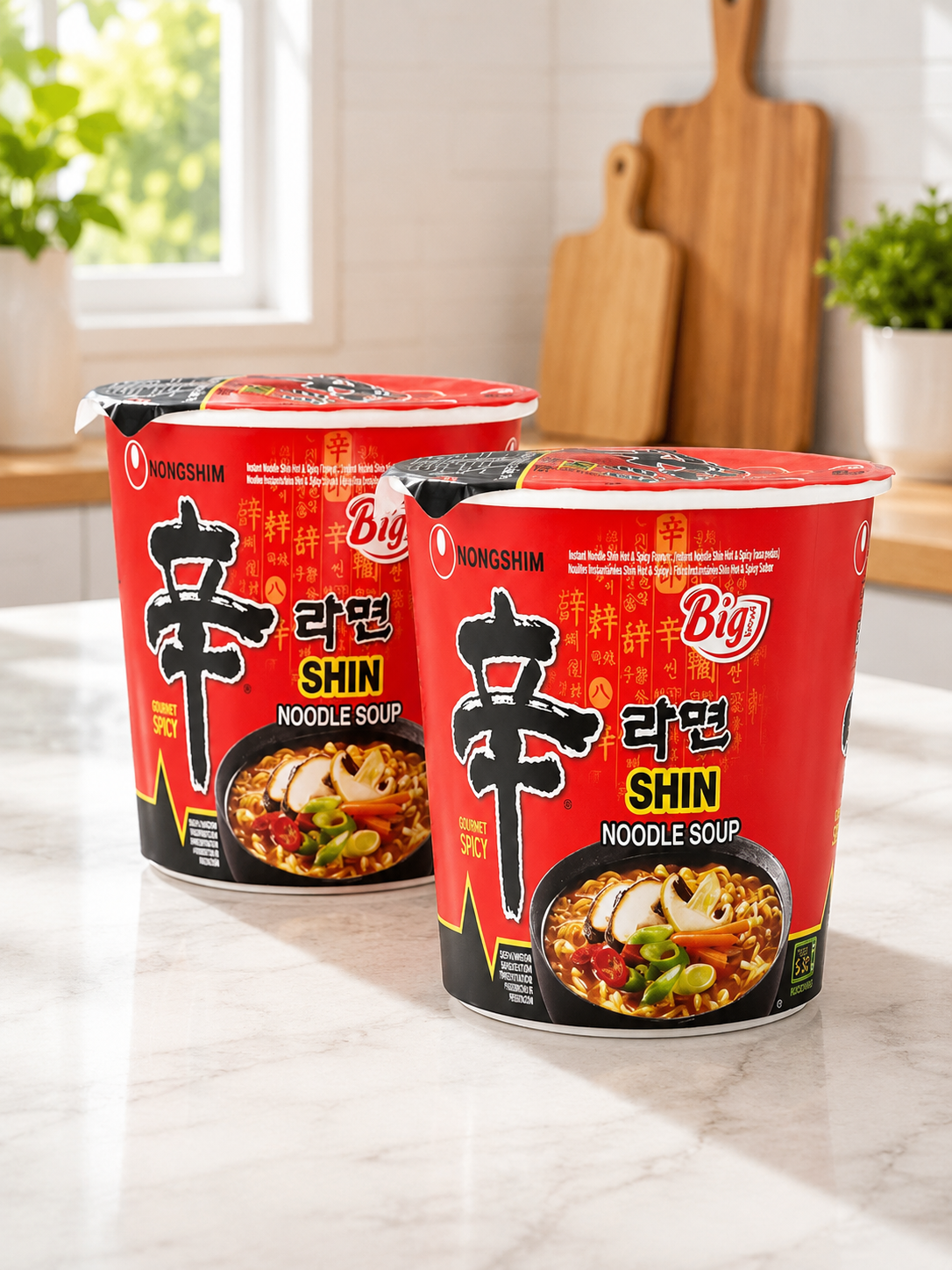 Лапша быстрого приготовления Nongshim Шин Рамён Южная Корея, 2 шт по 68 г