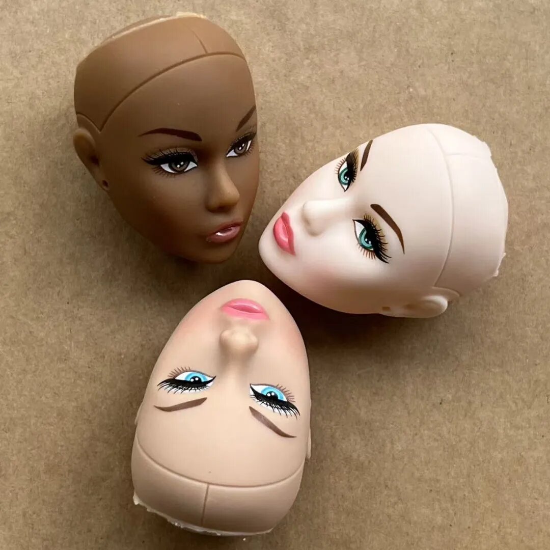 Коллекционная фигурка Poppy Good Makeup 1/6 лысая бежевая кукла Бежевый, NO.19