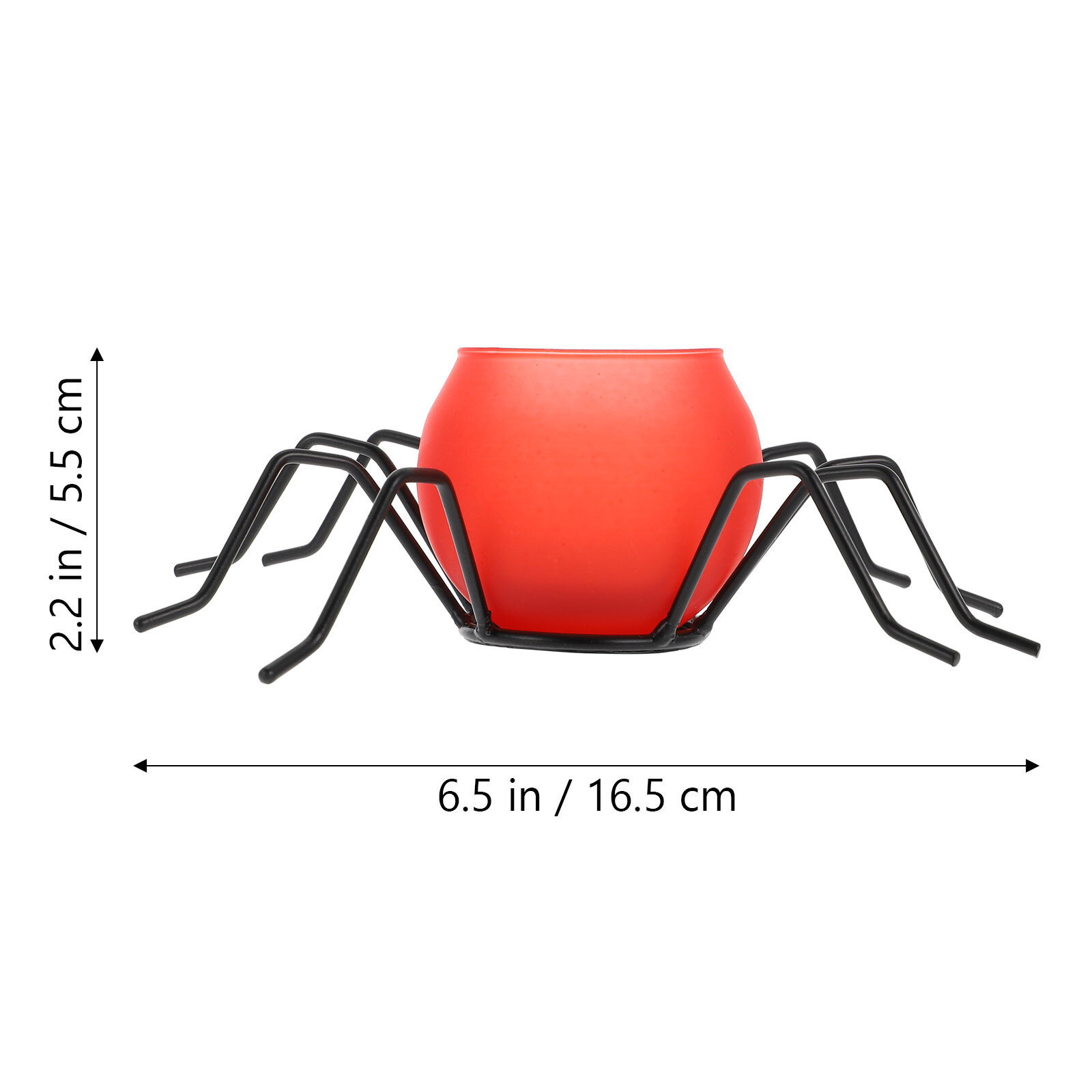 Держатель Свечи Для Хэллоуина Красный Цвет Размер 16.5X12.5X5.5Cm