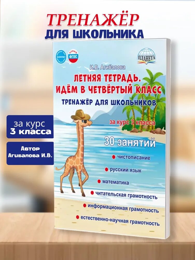 Летняя тетрадь. Идём в четвёртый класс. Тренажёр для школьников