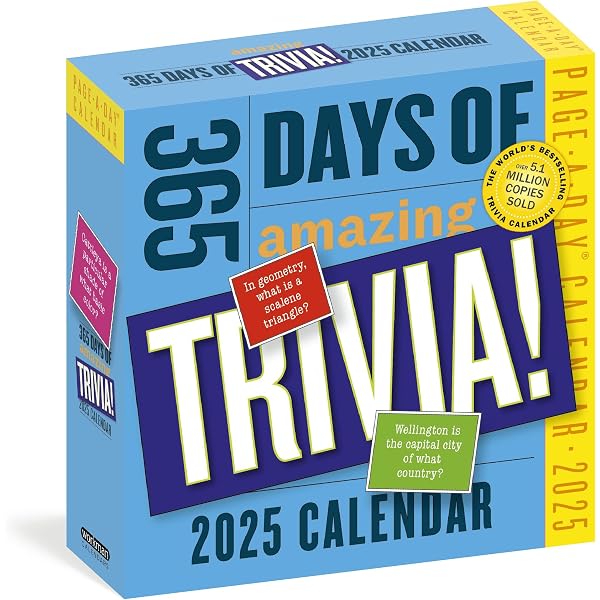 365 Days of Amazing Trivia Page-A-Day® Calendar 2025: The World's Bestselling Trivia Calendar，Reprinted paperback book
