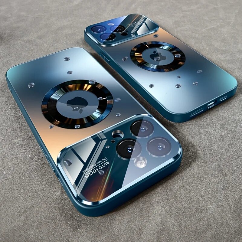 Титановый Металлический Чехол Для Камеры С Поддержкой MagSafe, iPhone 13 Pro Max, Синий, Blue