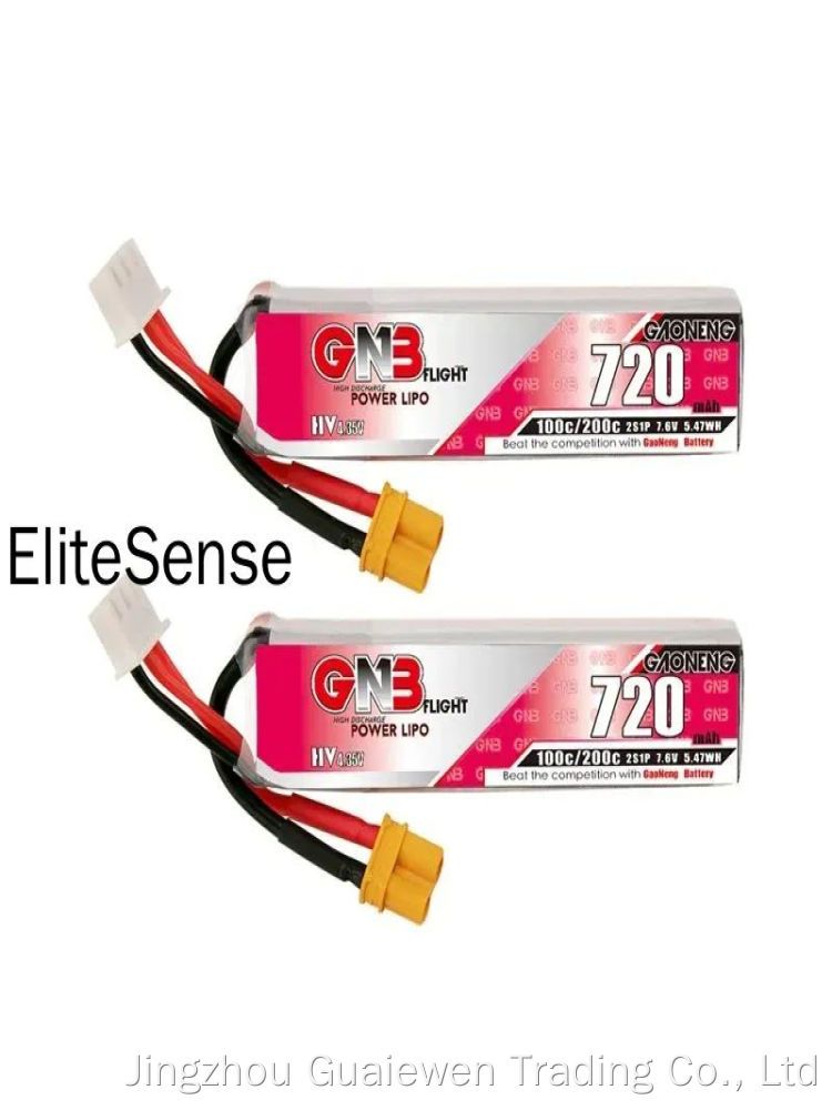 1-10Pcs/Set GAONENG 2S HV Lipo Батарея 720mAh 7.6V 100C/200C XT30U-F Plug