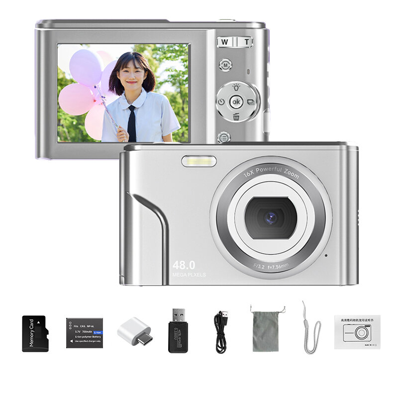 Цифровые камеры унисекс SONGDIAN 5814918, 4800W Pixel, Two Batteries[64G Card+2.4 Inches+Autofocus]