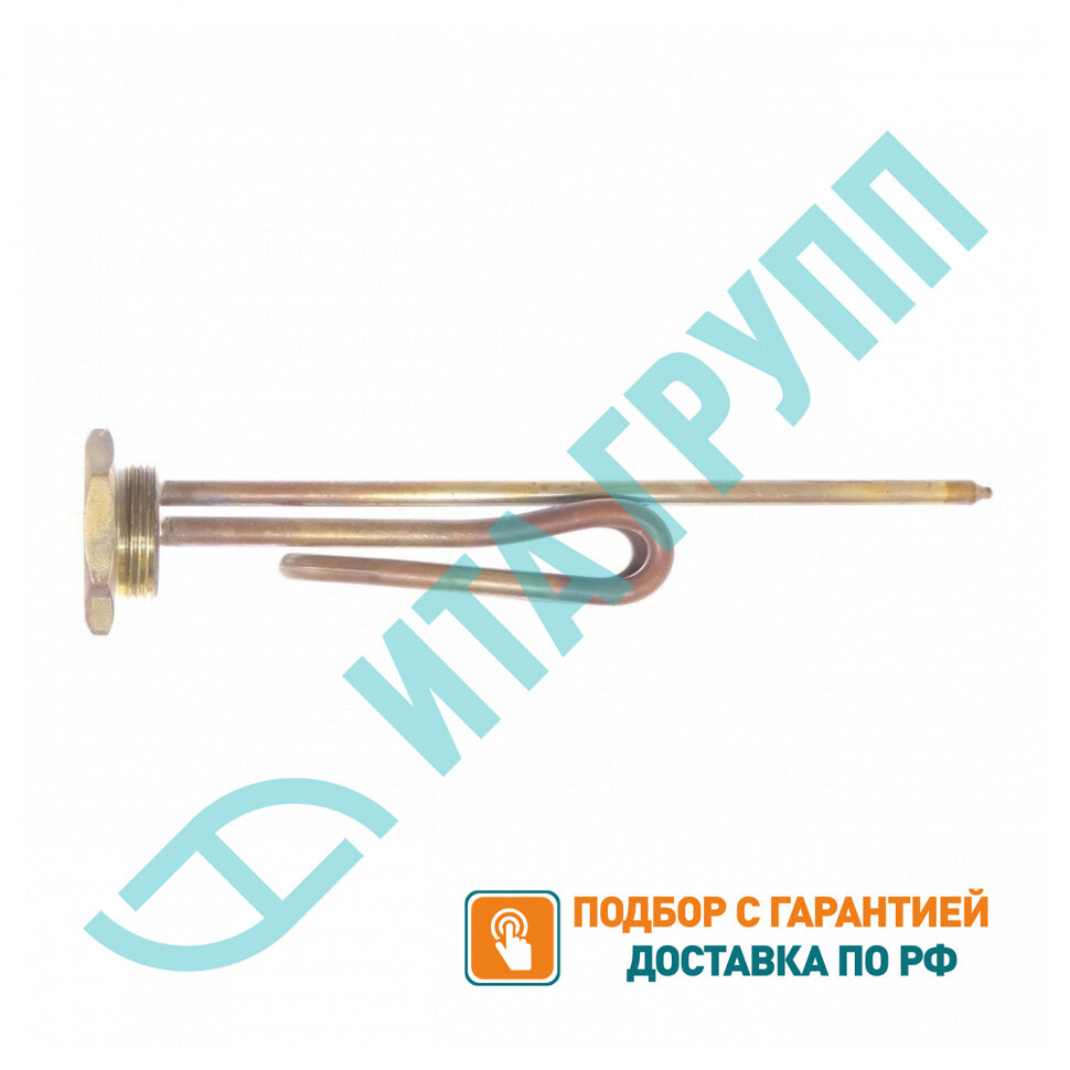 ТЭН 2,5кВт (2500Вт) RCT, резьбовой 42 мм для Ariston, De Luxe, Real, Thermex, под анод М6, R182259