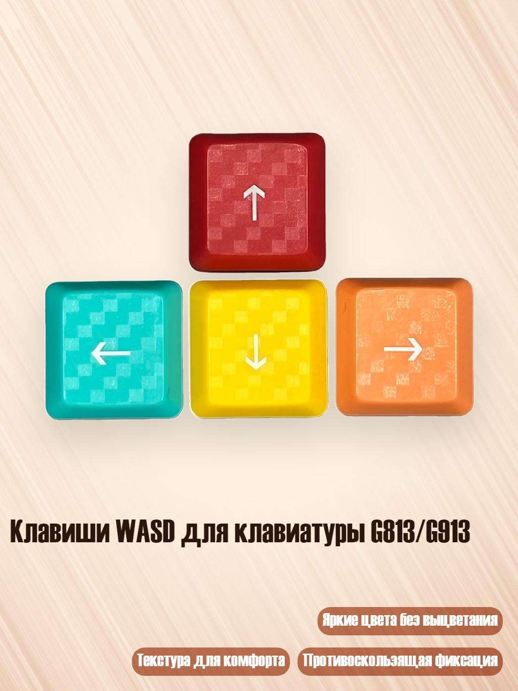 Клавиши WASD для клавиатуры G813/G913, Клавиши со стрелками - B
