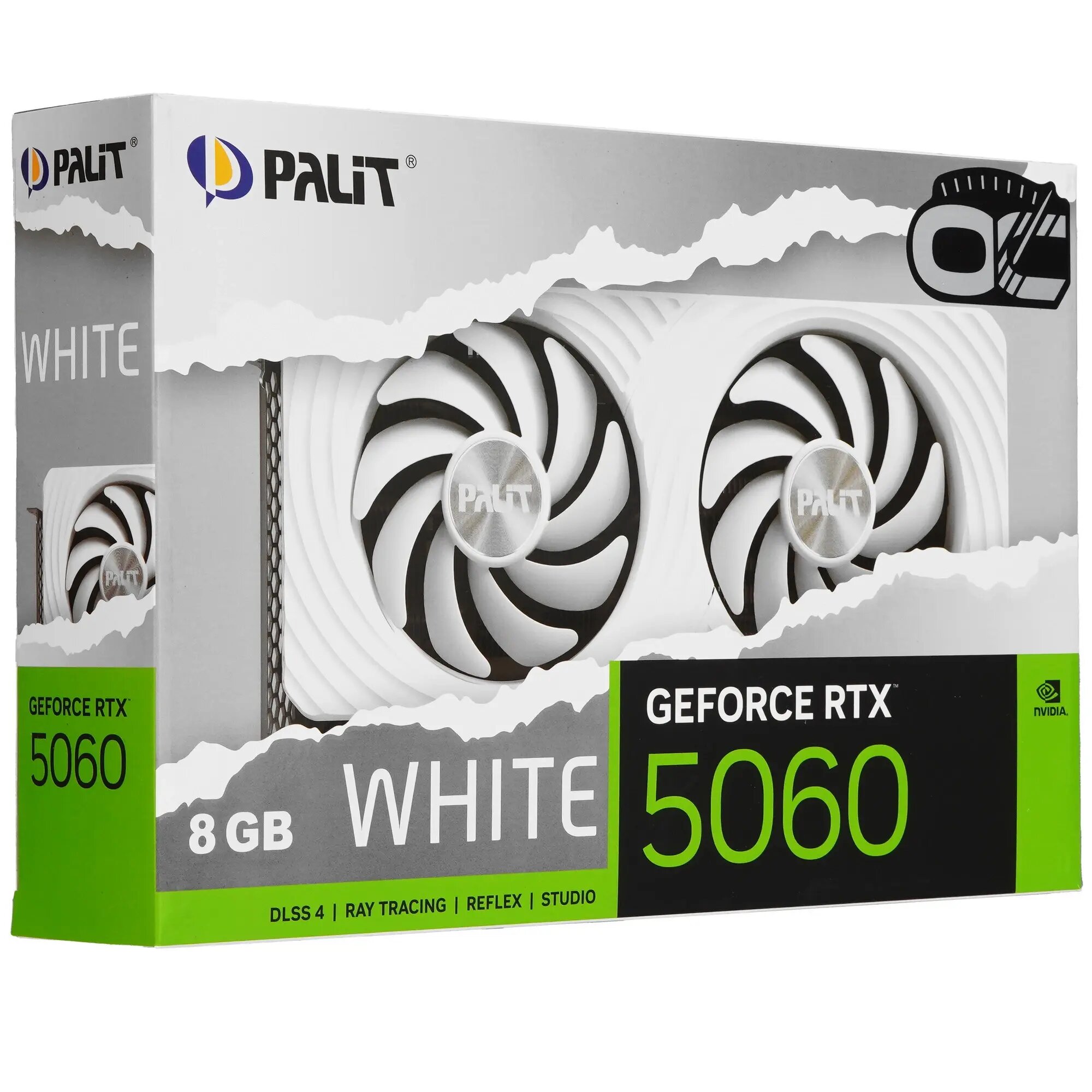 Видеокарта GeForce RTX 5060 8Gb Palit Dual OC White NE75060U19P1-GB2063M
