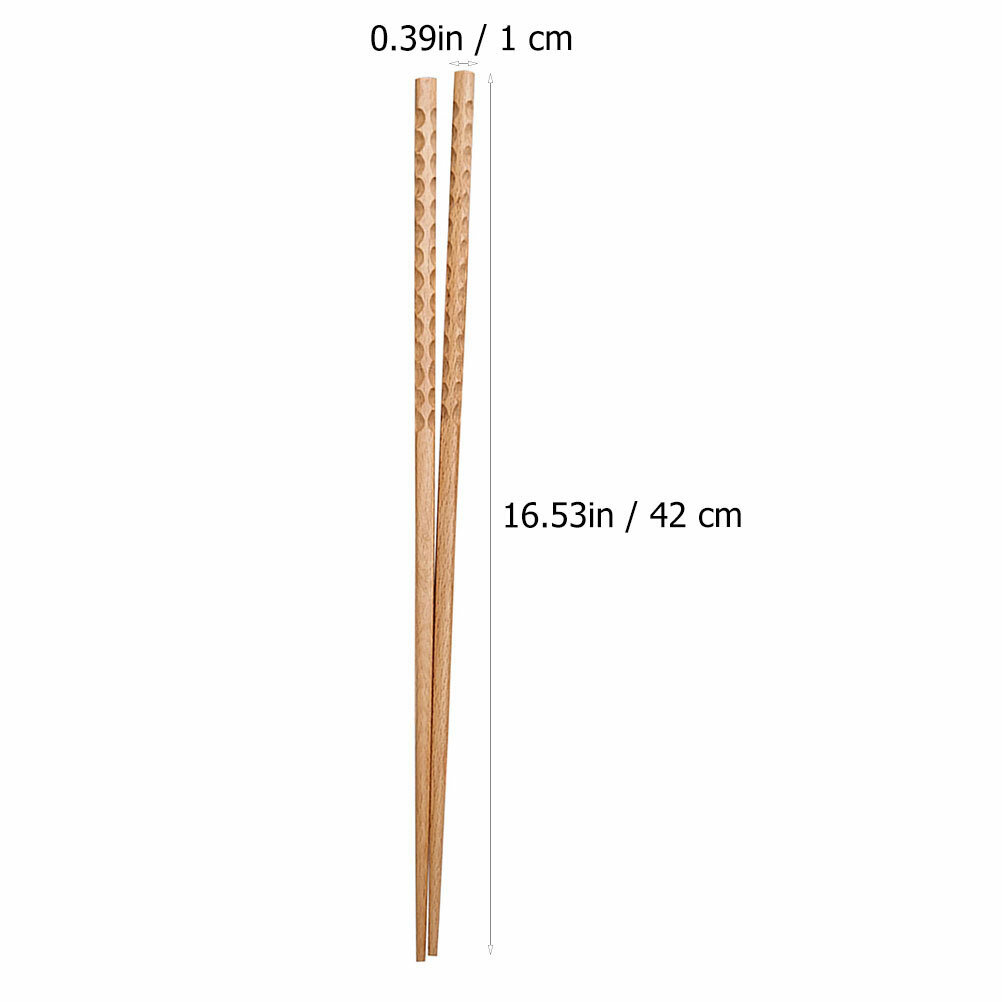 Деревянные Длинные Шумовки Для Лапши 2 Пары 42.00X1.00X1.00CM